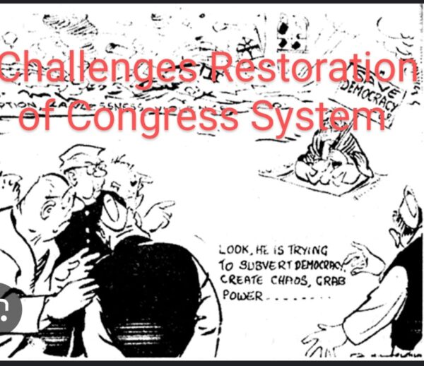 Challenges Restoration of Congress System - toppershome.online